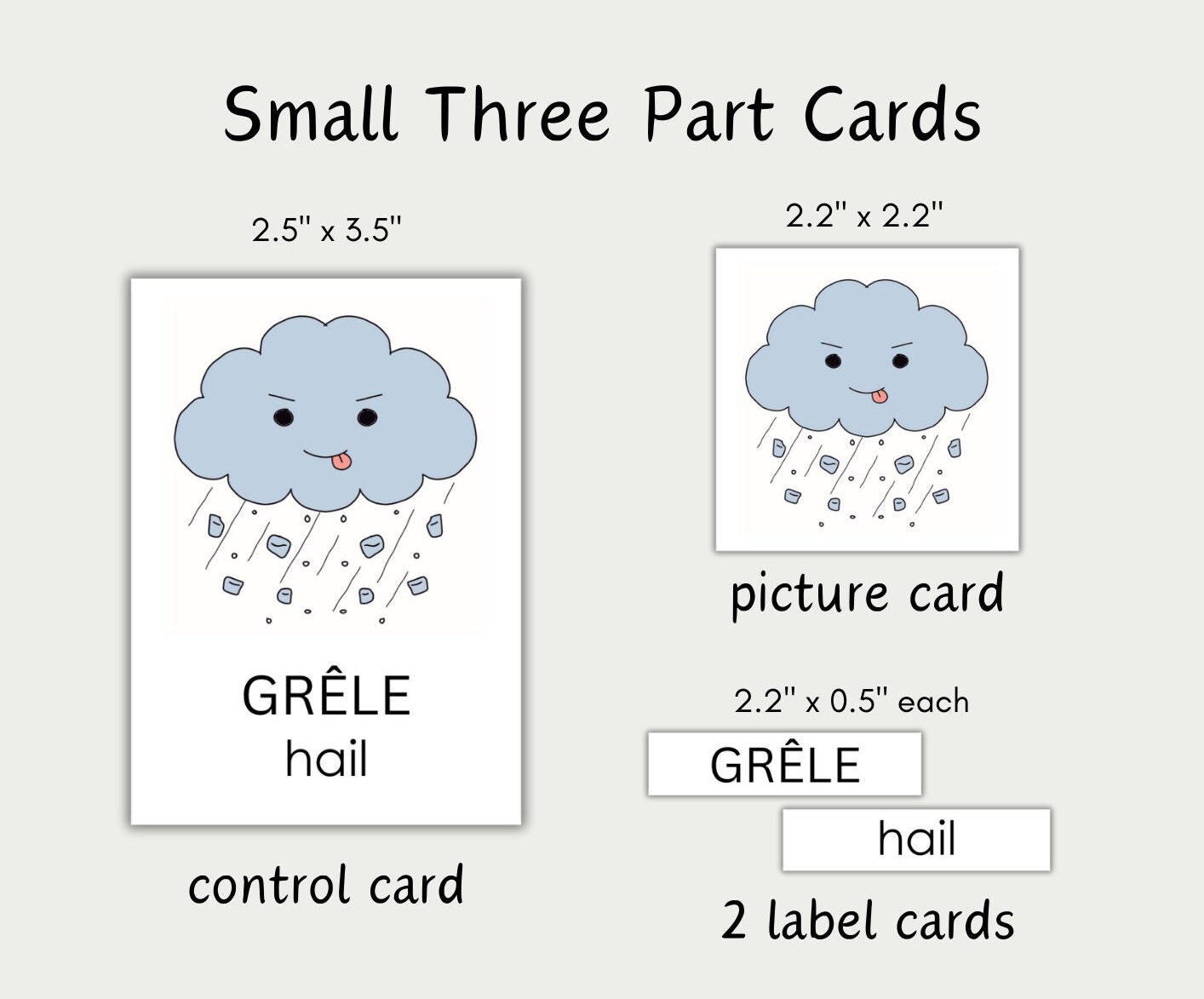 French and English Weather Flash Cards | Bilingual Weather Toddler ...