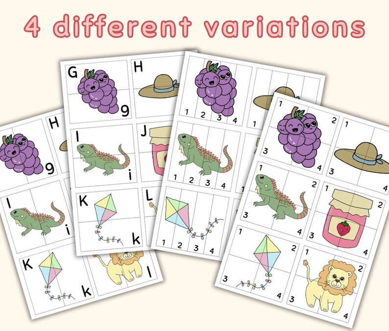 26 Alphabet Puzzle Pieces | Toddler Letter Matching Game | Printable ...