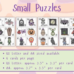 26 Halloween Alphabet Matching Game | Uppercase Lowercase Letter ...