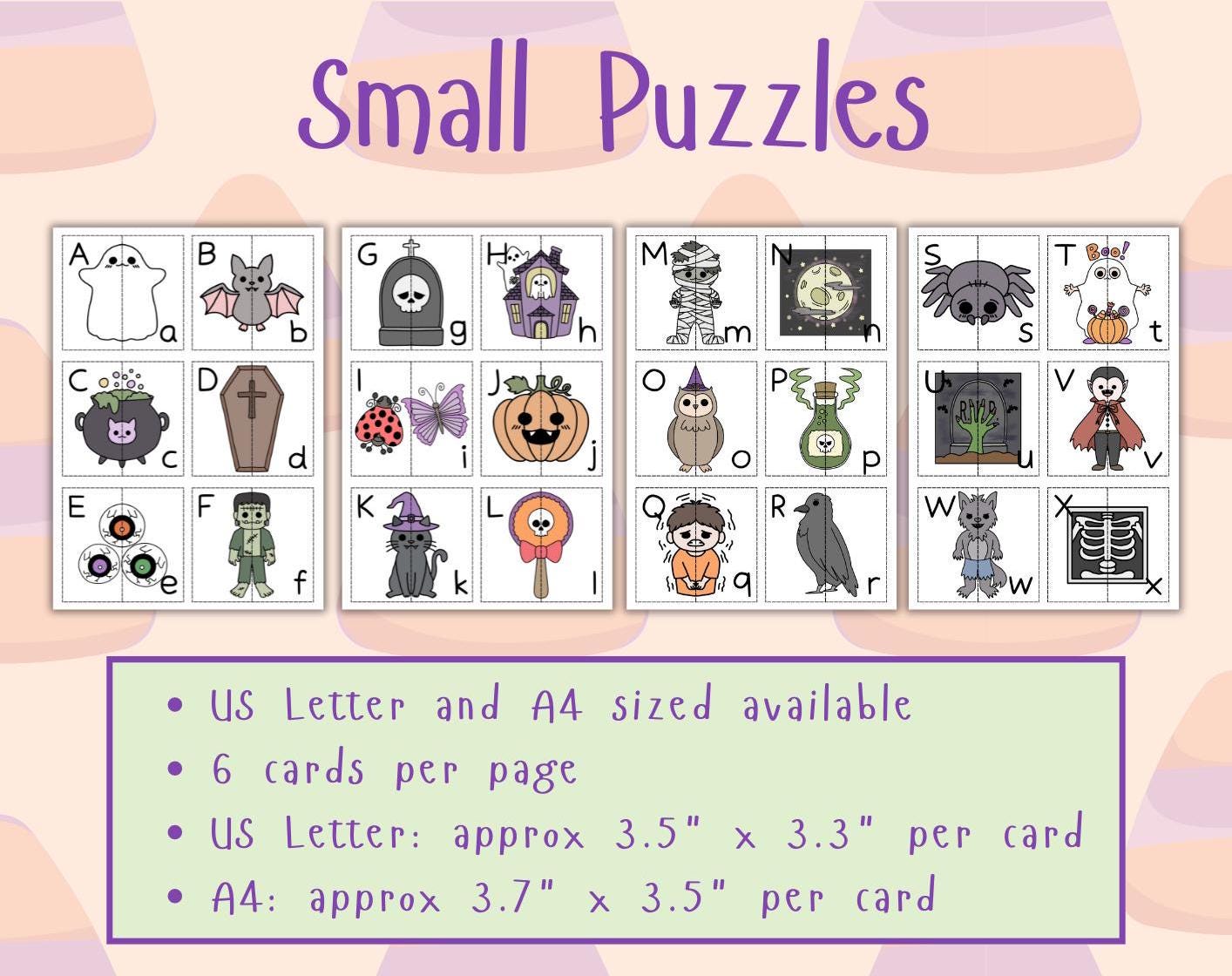 26 Halloween Alphabet Matching Game | Uppercase Lowercase Letter ...