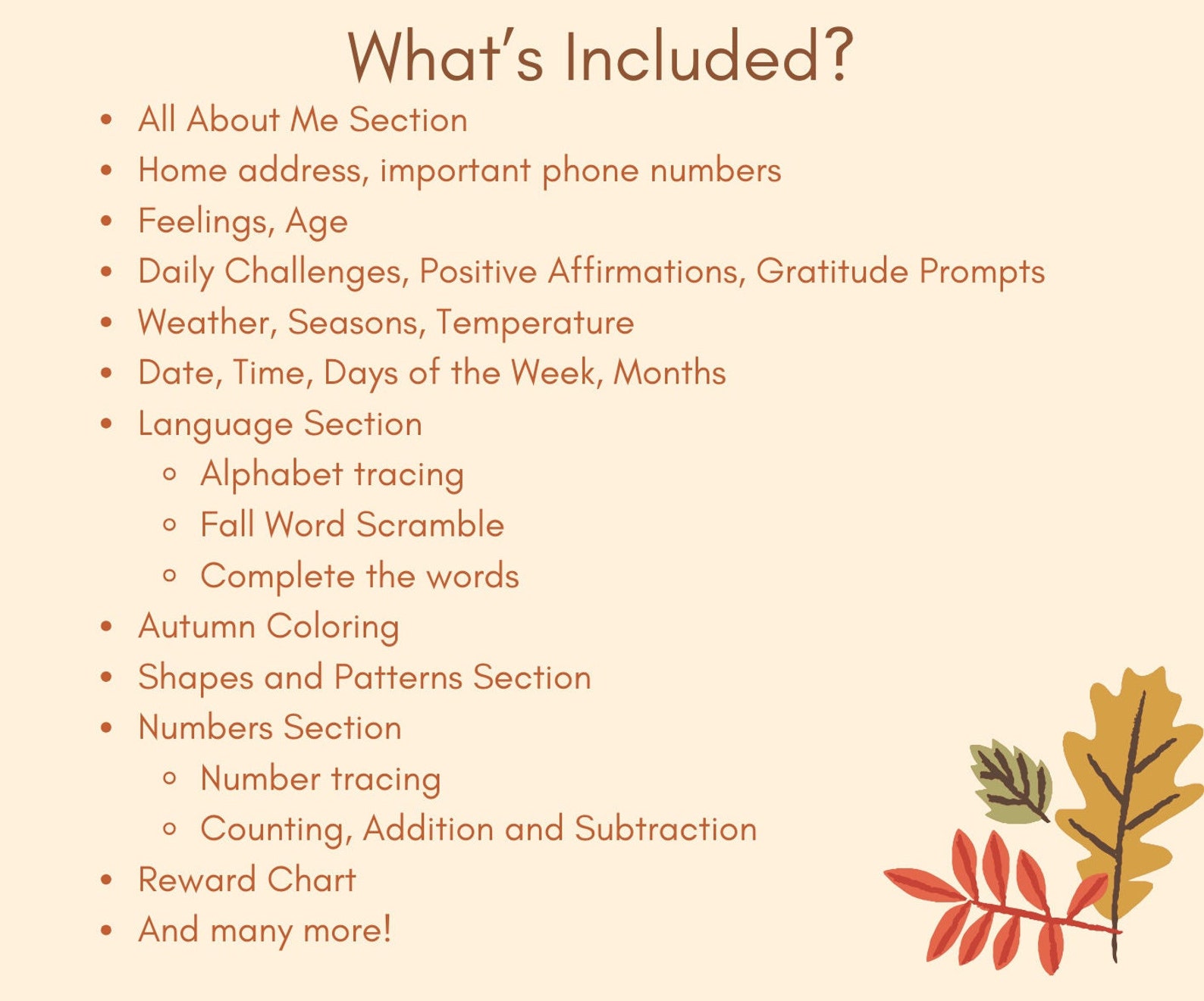 Fall Morning Menu | Thanksgiving Preschool Morning Menu | Homeschool ...