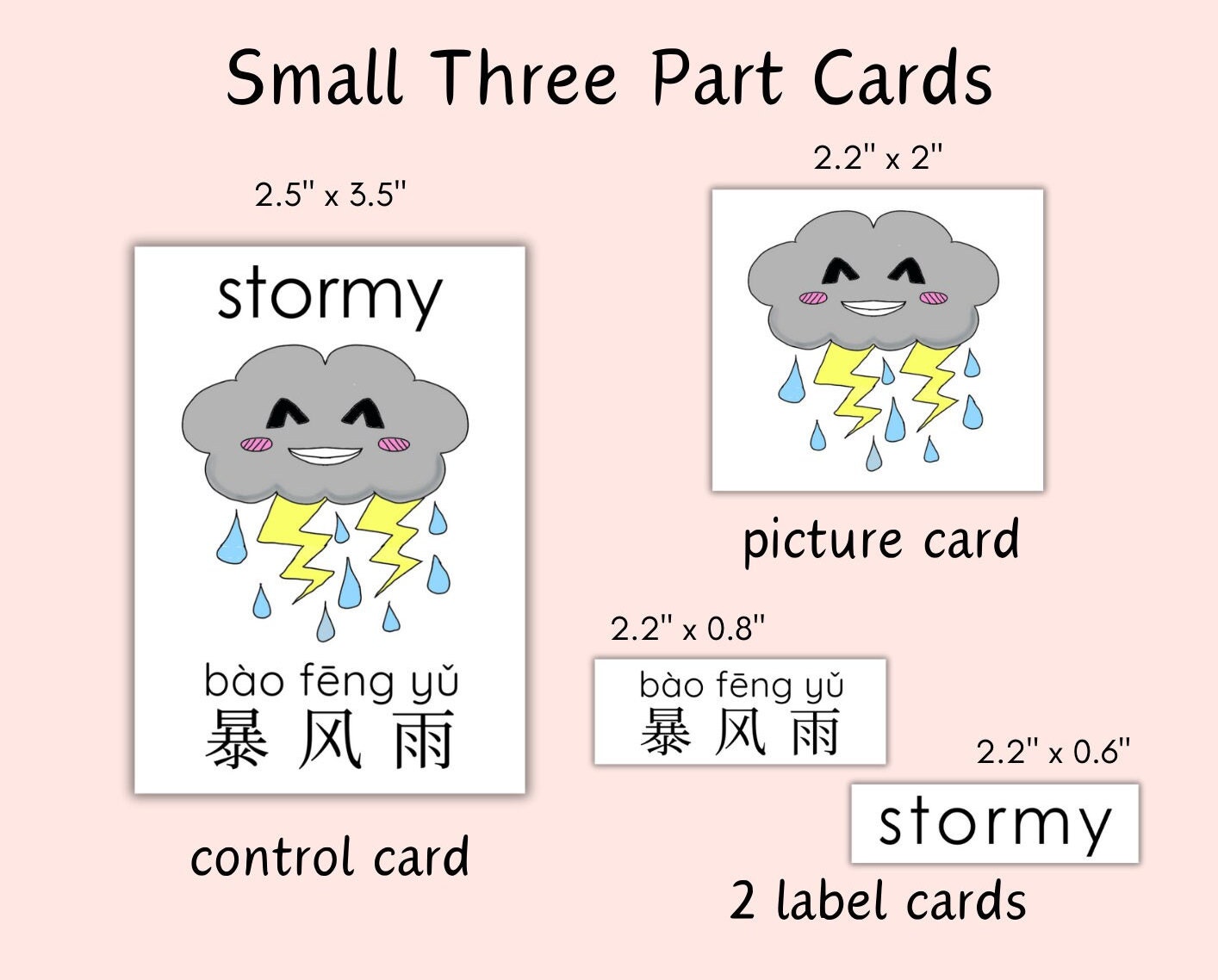 Mandarin Simplified Chinese and English Weather Flash Cards | Bilingual ...