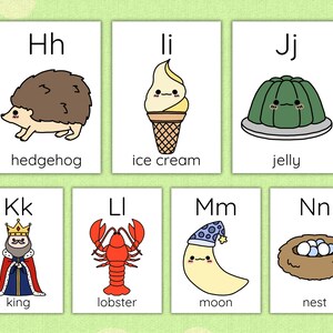 26 Alphabet Flashcards | Educational Cards | Learning Abcs | Preschool ...
