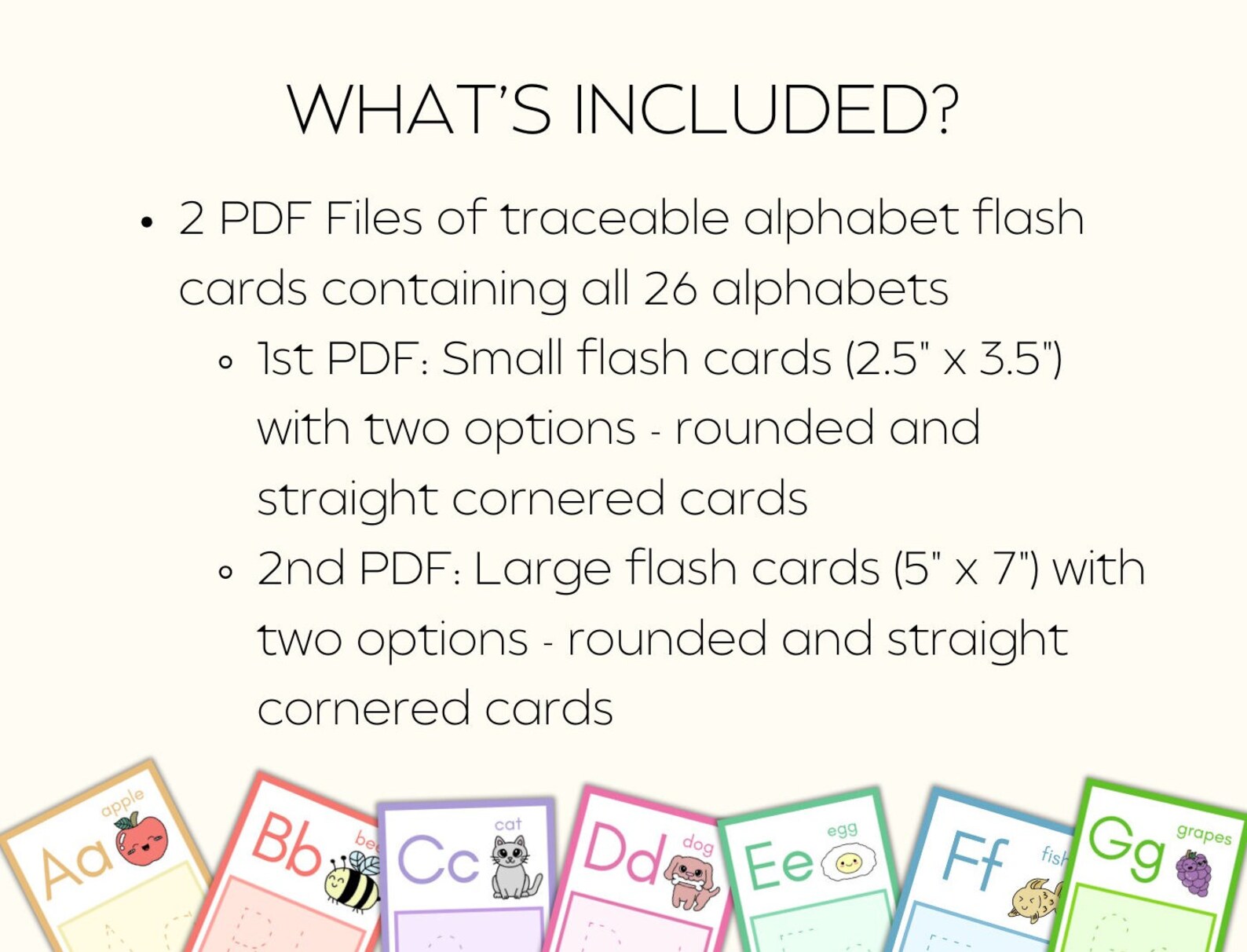 Traceable Alphabet Flash Cards Preschool Handwriting Practice ...