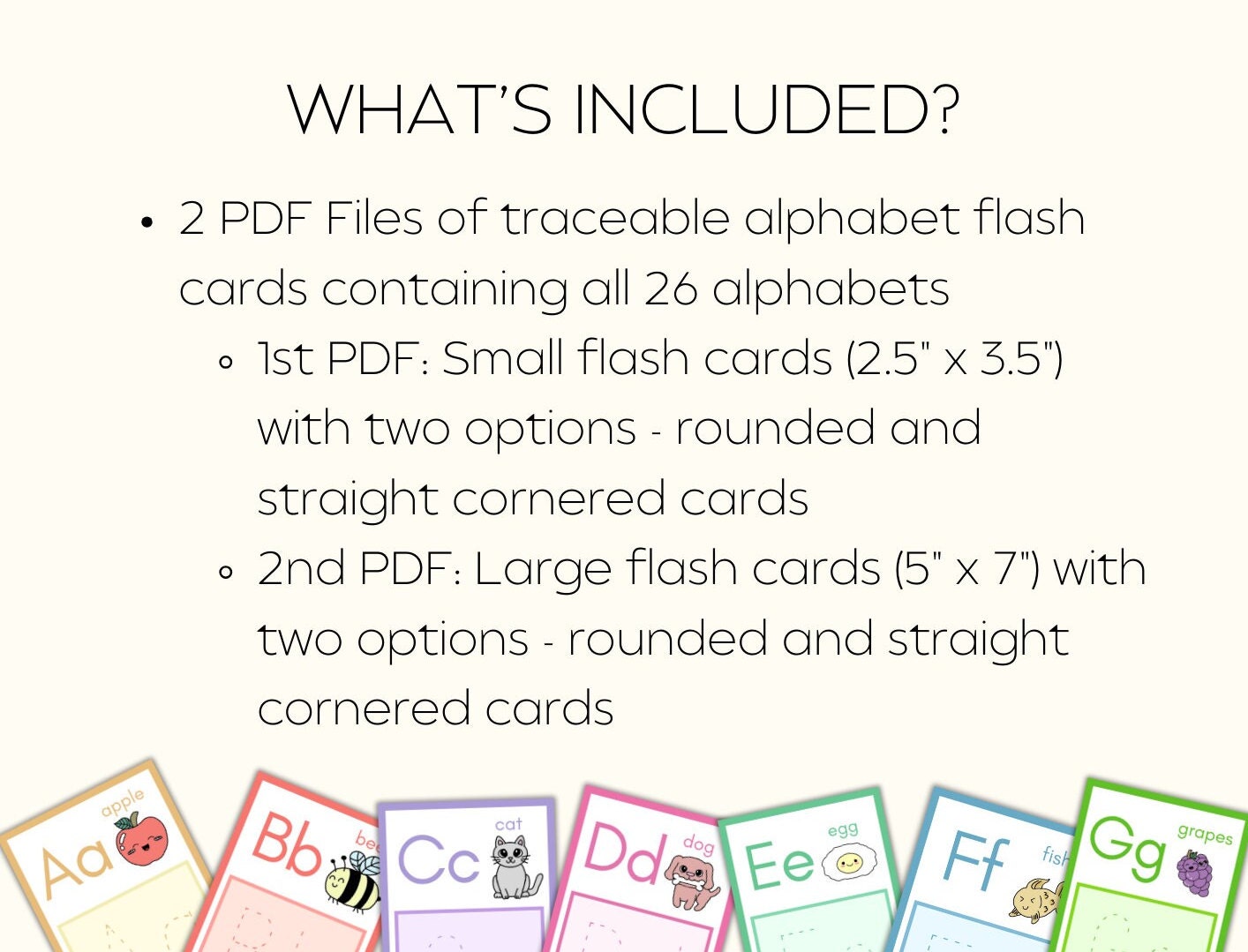 Traceable Alphabet Flash Cards Preschool Handwriting Practice ...