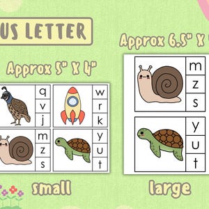 ABC Alphabet Beginning Letters Clip Cards | Peg It Flashcards | Toddler ...