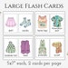 50 Clothes and Accessories Flashcards Montessori Toddler Flash Cards ...