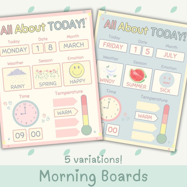 Montessori Date Chart - Etsy