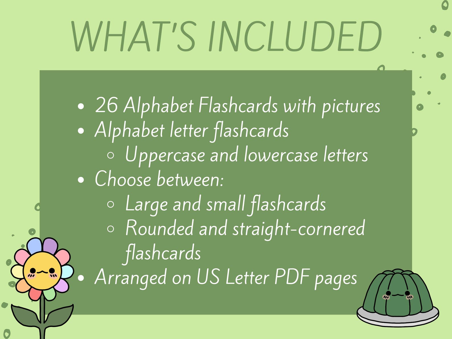 26 Alphabet Flashcards | Educational Cards | Learning Abcs | Preschool ...