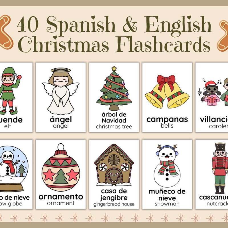 Spanish Xmas Card - Etsy