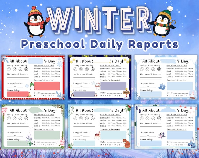 Daycare Daily Report for Teachers (digital File) - Etsy