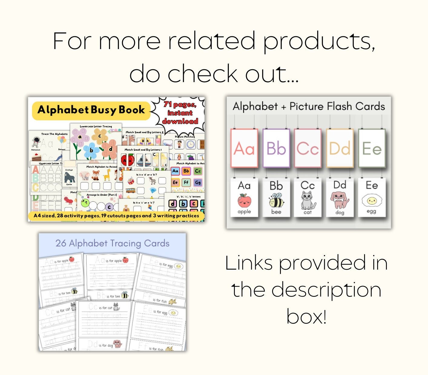 Traceable Alphabet Flash Cards Preschool Handwriting Practice ...