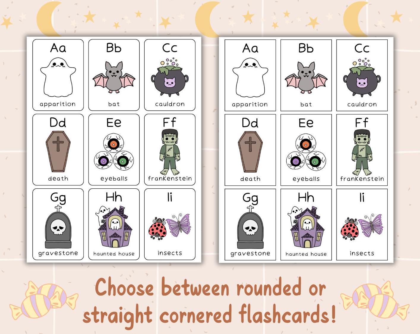 26 Halloween Alphabet Flashcards | Halloween ABC A-Z Flashcards ...