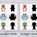 20 Cute Monsters Shadow Matching Game | Monster Puzzles | Matching ...
