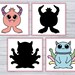 20 Cute Monsters Shadow Matching Game | Monster Puzzles | Matching ...