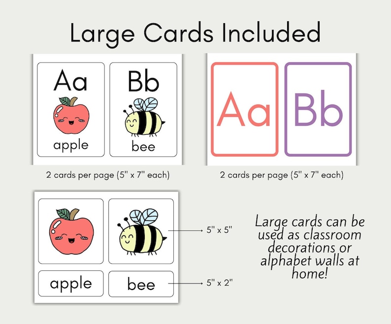 Alphabet Flash Cards | ABC Flashcards | Toddler Preschool Printables ...