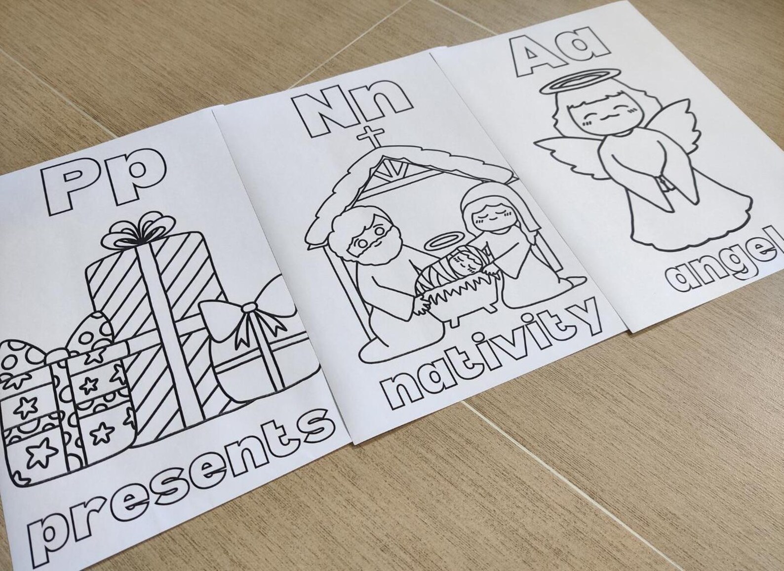 26 Christmas Alphabet Coloring Pages | Preschool Coloring Sheets | Xmas ...