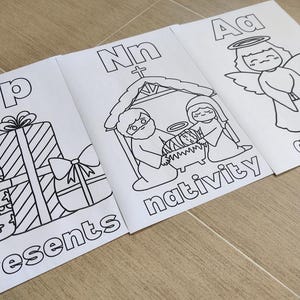 26 Christmas Alphabet Coloring Pages | Preschool Coloring Sheets | Xmas ...