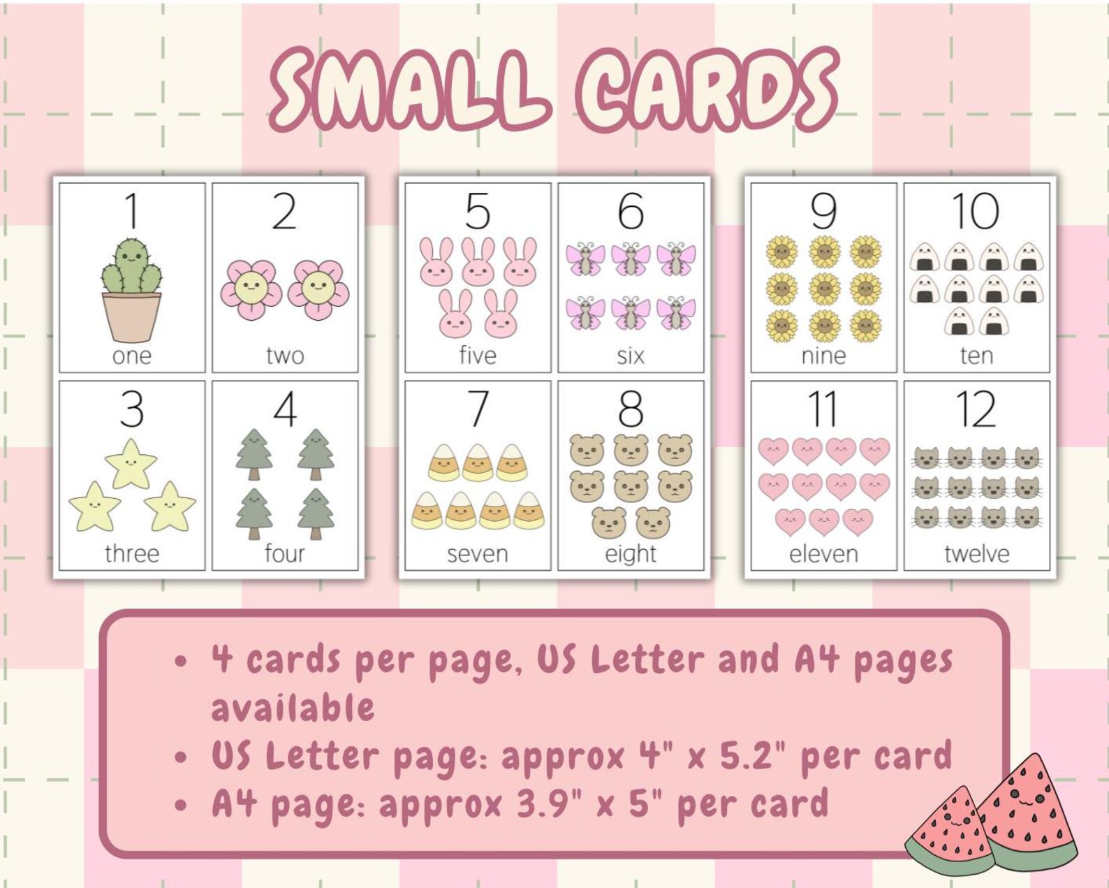 1-20 Simple Numbers Flashcards | Preschool Homeschool Math | Learn ...