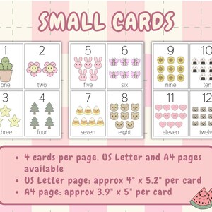 1-20 Simple Numbers Flashcards | Preschool Homeschool Math | Learn ...