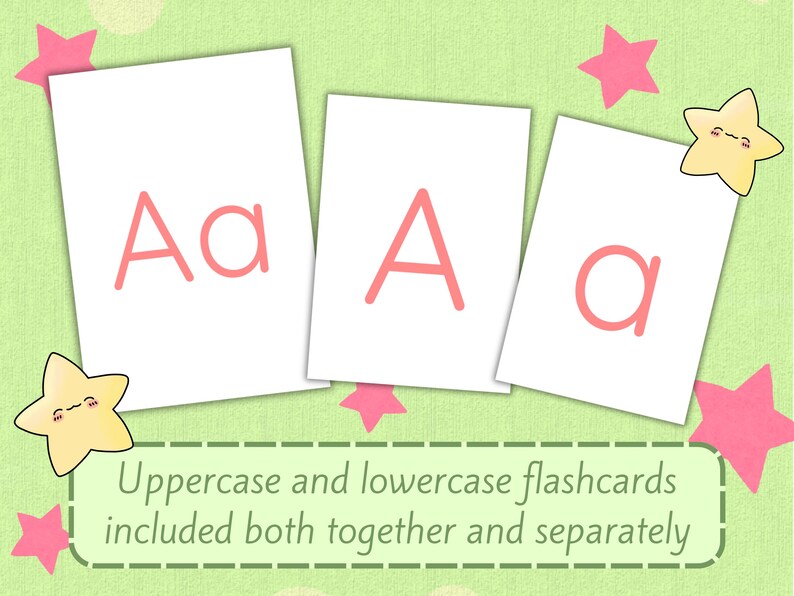 26 Alphabet Flashcards | Educational Cards | Learning Abcs | Preschool ...