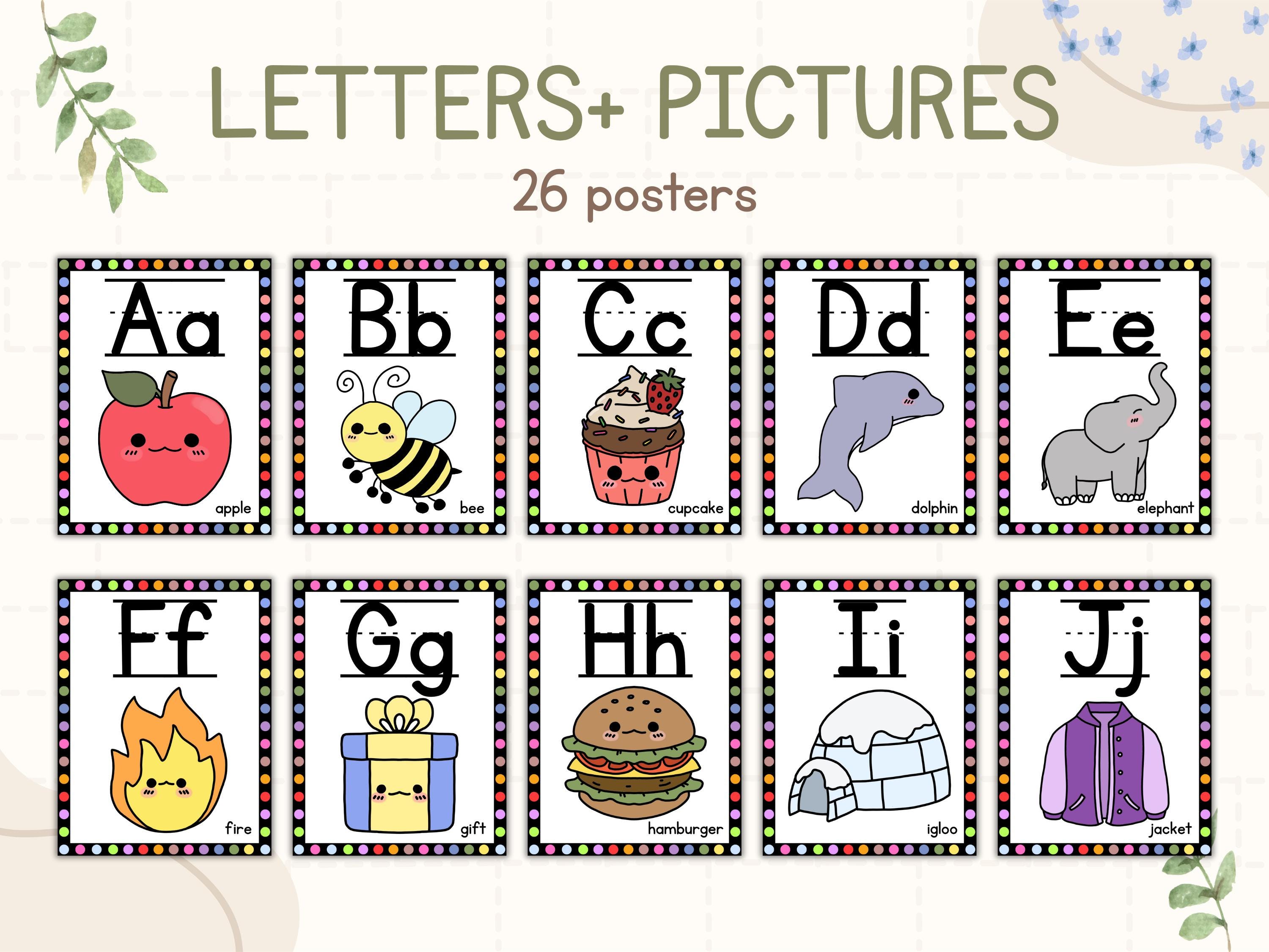 Alphabet Posters | Classroom and Home Decor | Educational Printable ...
