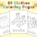 50 Clothes and Accessories Coloring Pages | Preschool Coloring Pages ...