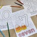 1-10 Simple Numbers Coloring Pages | Preschool Coloring Sheets ...