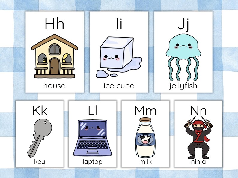 26 Alphabet Flashcards | Educational Cards | Learning Abcs | Preschool ...