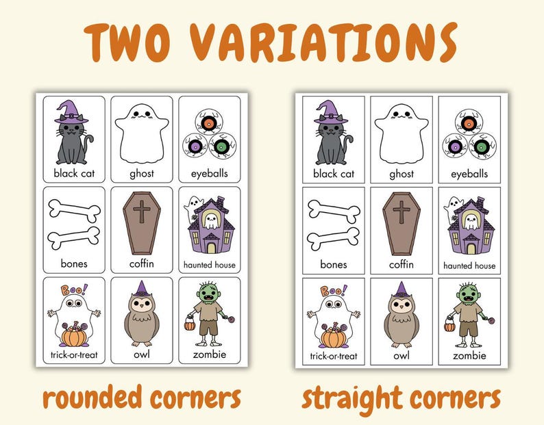 32 Halloween Vocabulary Flashcards | Preschool Homeschool Printables ...