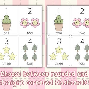 1-20 Simple Numbers Flashcards | Preschool Homeschool Math | Learn ...