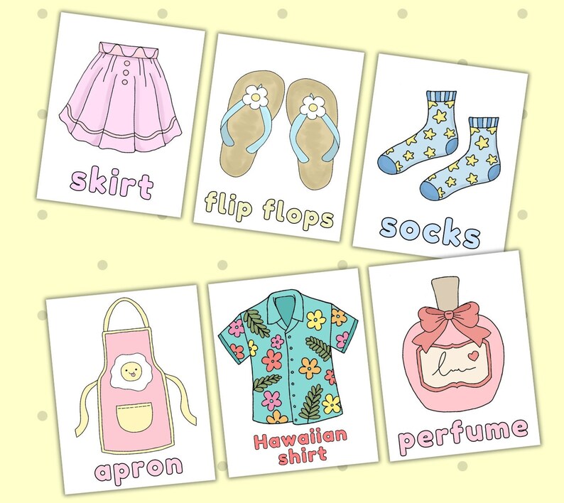50 Clothes and Accessories Coloring Pages | Preschool Coloring Pages ...