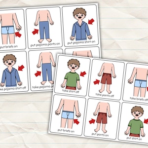 Editable Text Shower Sequence Cards for Boys | Boardmaker | Visual ...