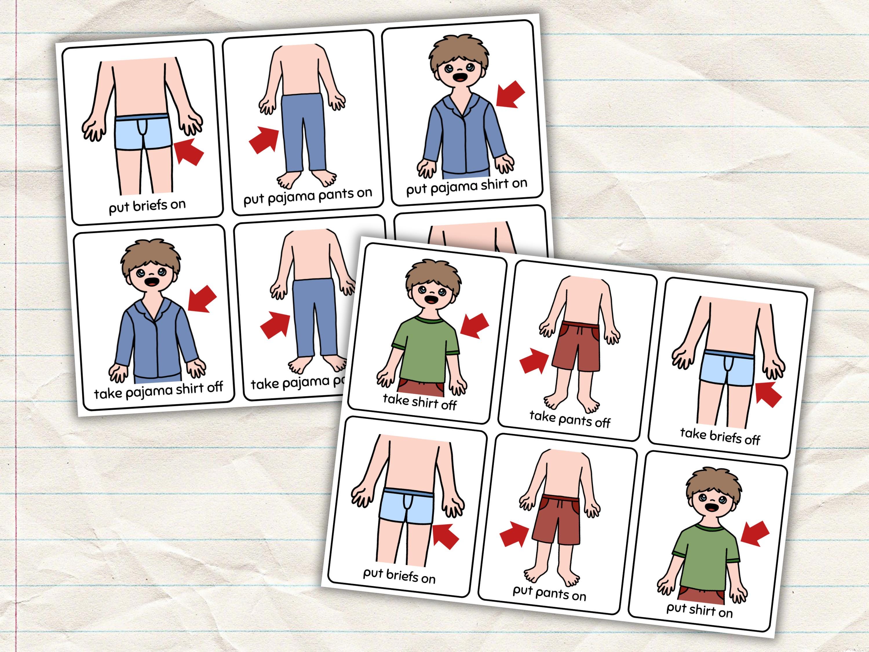 Editable Text Shower Sequence Cards for Boys | Boardmaker | Visual ...