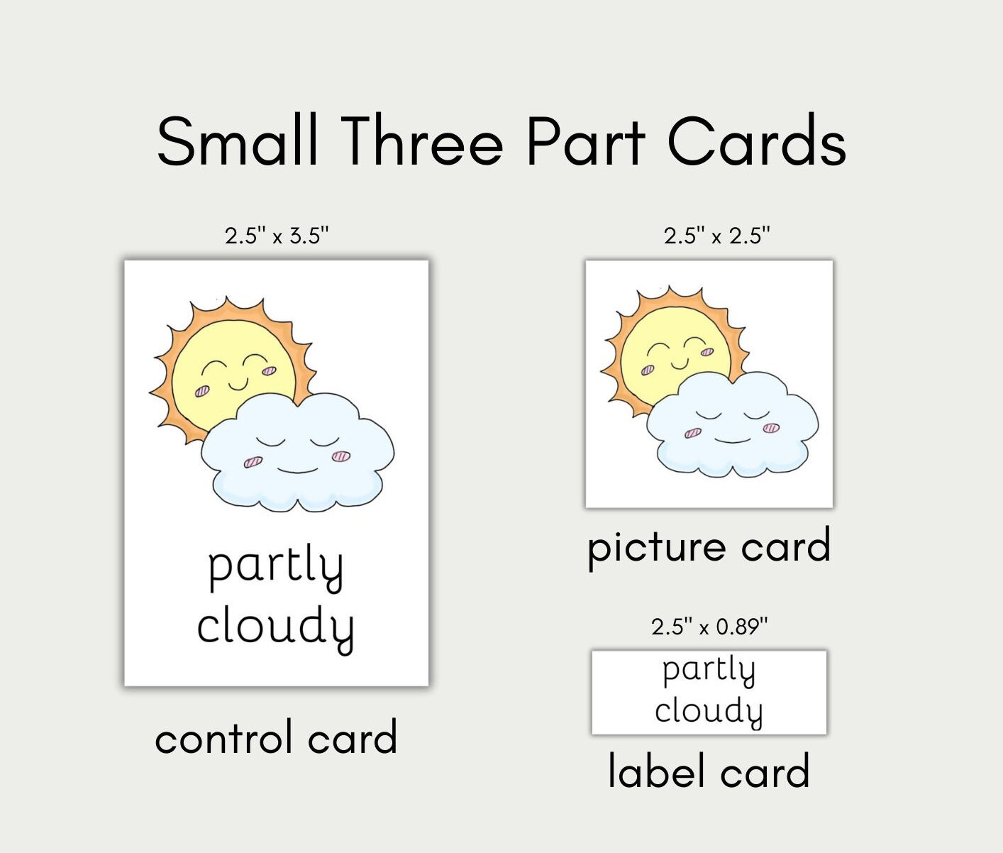 Weather Flash Cards | Montessori Flashcards | Homeschool Printables ...