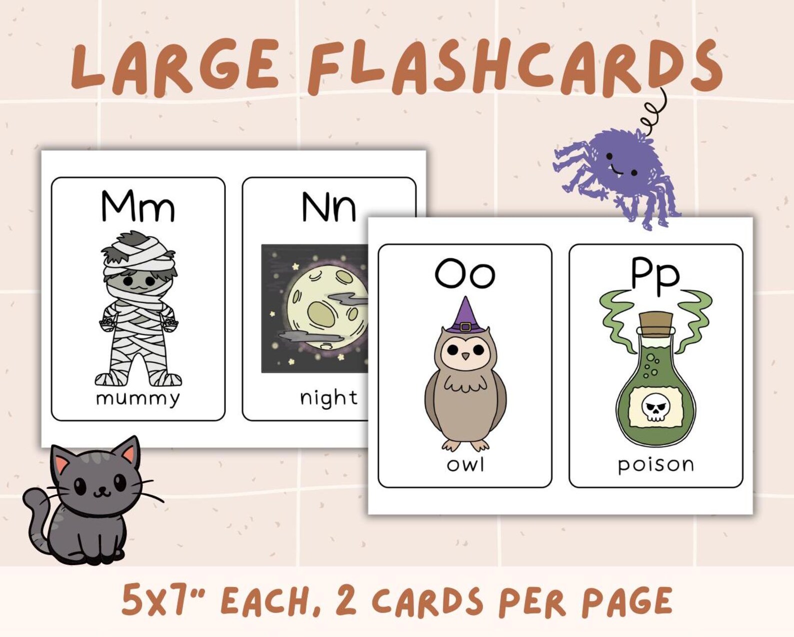 26 Halloween Alphabet Flashcards | Halloween ABC A-Z Flashcards ...