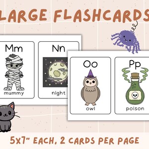 26 Halloween Alphabet Flashcards | Halloween ABC A-Z Flashcards ...