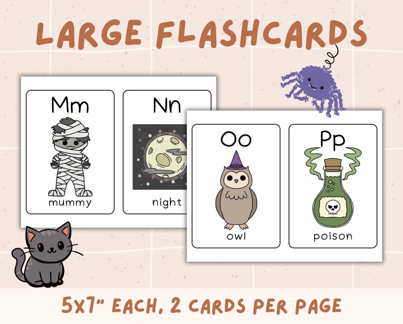 26 Halloween Alphabet Flashcards | Halloween ABC A-Z Flashcards ...