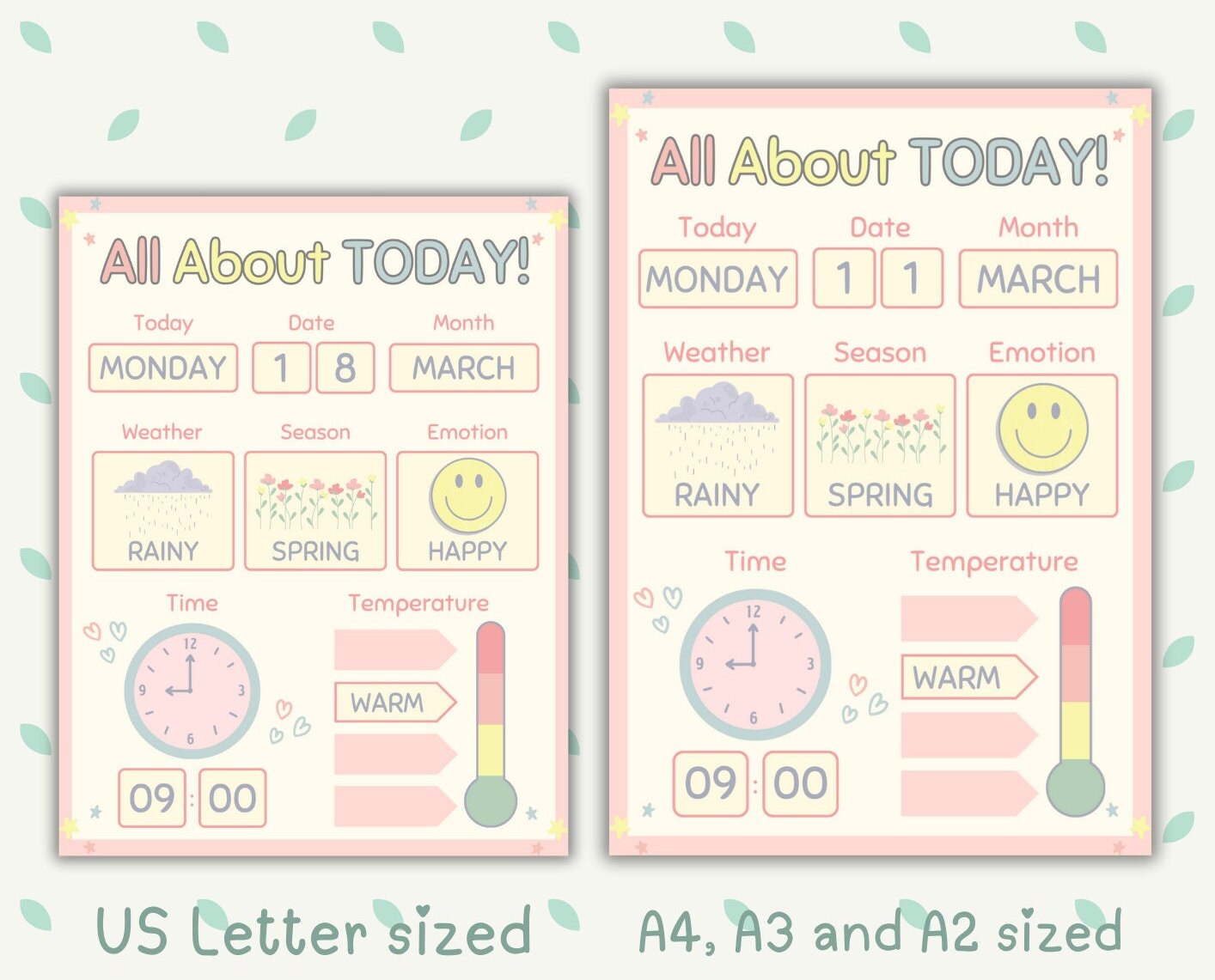 Morning Board | Circle Time | Today Chart | Preschool Homeschool ...
