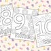 1-10 Simple Numbers Coloring Pages | Preschool Coloring Sheets ...