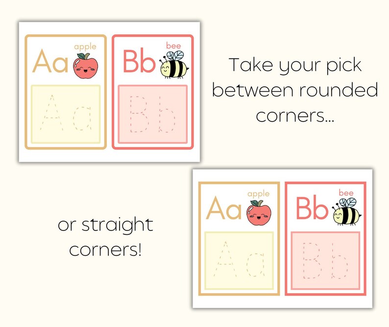 Traceable Alphabet Flash Cards Preschool Handwriting Practice ...
