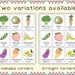 45 French and English Bilingual Fruits and Vegetables Flash Cards ...