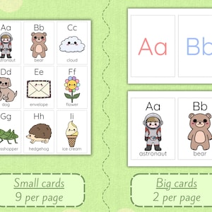 26 Alphabet Flashcards | Educational Cards | Learning Abcs | Preschool ...