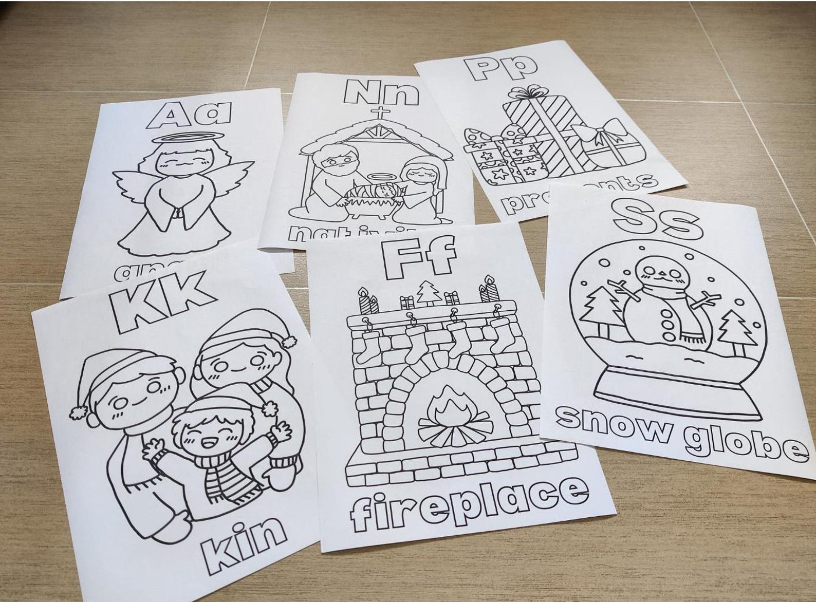 26 Christmas Alphabet Coloring Pages | Preschool Coloring Sheets | Xmas ...