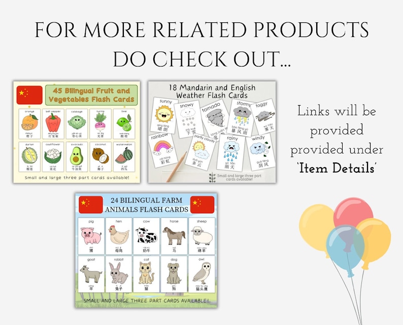 50 Mandarin and English Clothes and Accessories Flashcards Bilingual ...