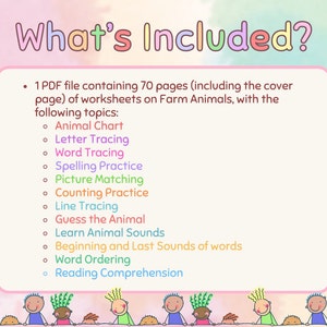 Farm Animals Workbook | Preschool Homeschool Worksheets | Alphabets ...