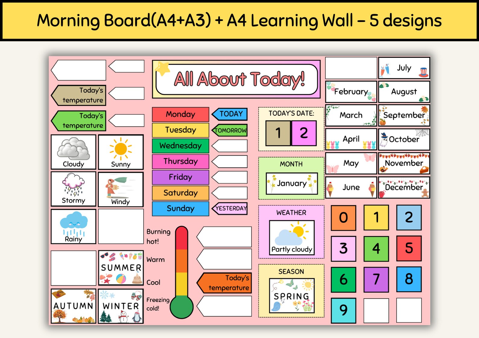 Today Chart Morning Board Focus Wall Circle Time Learning Wall ...