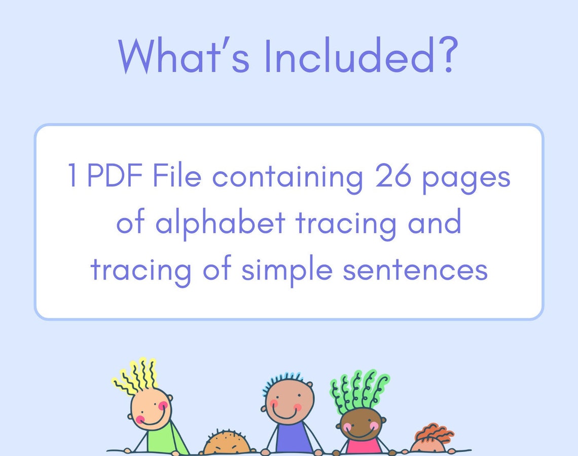 26 Preschool Alphabet Tracing Cards Abcs Phonics Letters Kindergarten ...