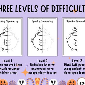30 Halloween Symmetry Worksheets | Early Finishers | First Second Grade ...
