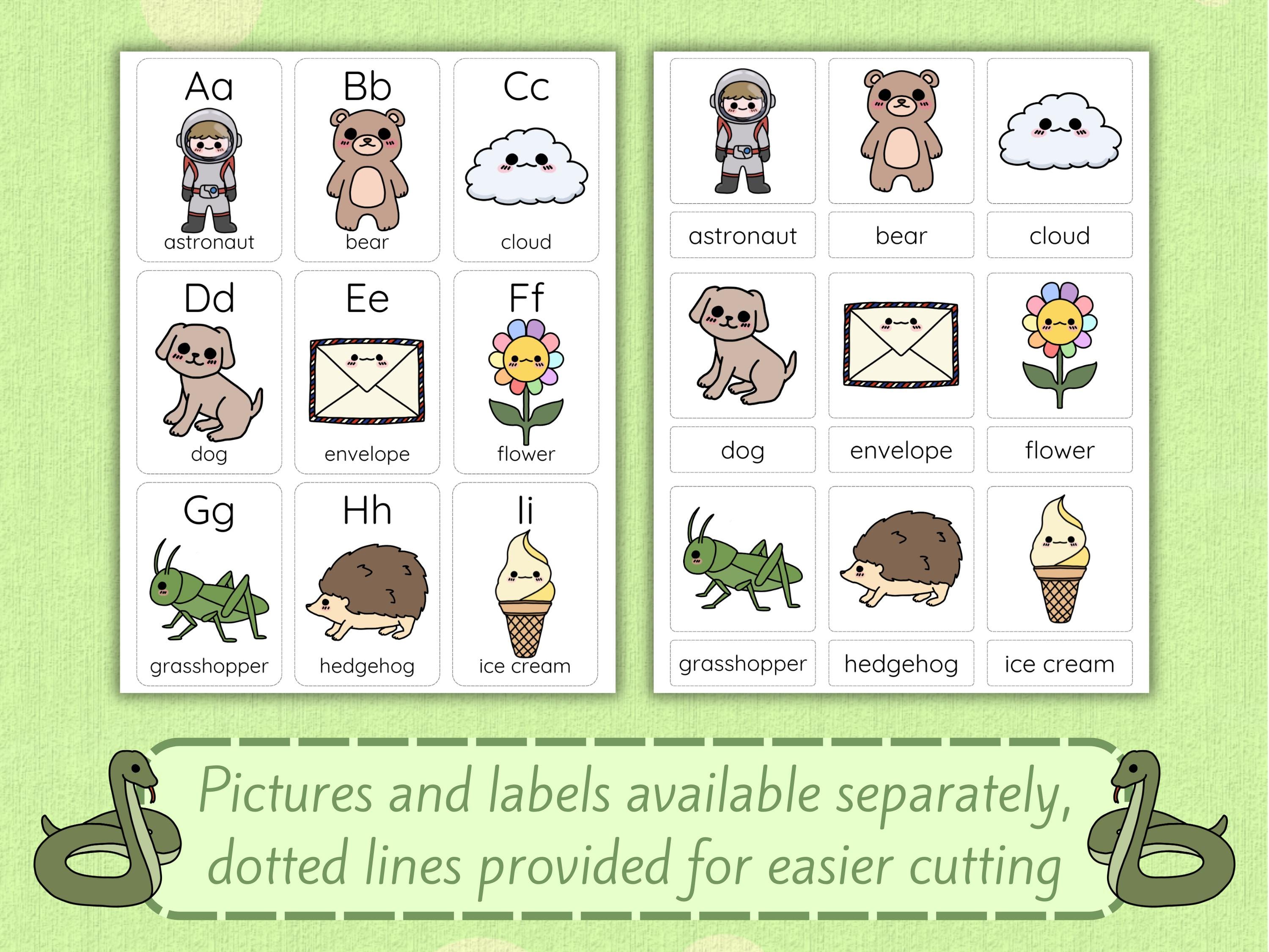 26 Alphabet Flashcards | Educational Cards | Learning Abcs | Preschool ...